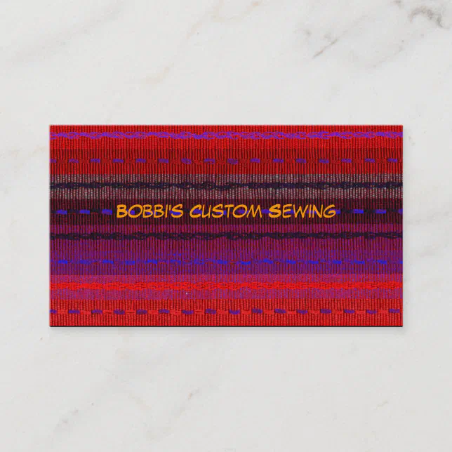 Custom Sewing Business Card | Zazzle
