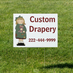 Custom Sewing Yard Sign | Zazzle