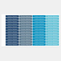 Custom Shades of Blue Clothing Name Kids' Labels | Zazzle