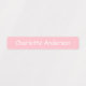 Custom Shades of Pink Name Clothing Kids' Labels | Zazzle