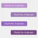 Custom Shades of Purple Name Clothing Kids' Labels | Zazzle