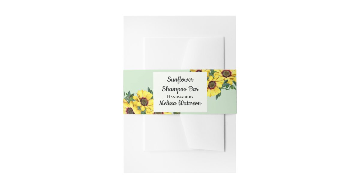 Custom Shampoo Bar Soap Band Wrap | Packaging | Zazzle
