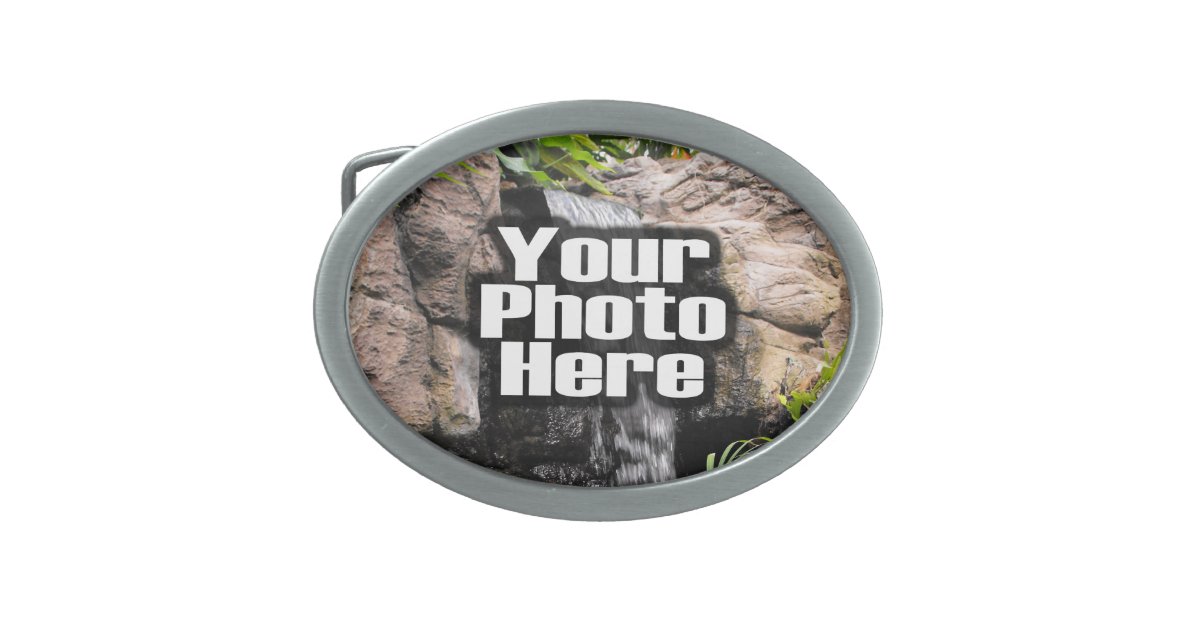 Custom Shaped Photo Belt Buckle | Zazzle