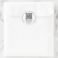 Custom Shelf Talker Product QR Code Sales Details Classic Round Sticker ...