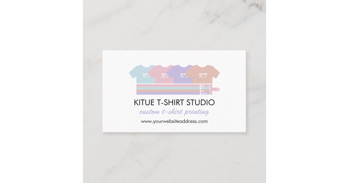 Custom Shirt Clothing Apparel Business Card | Zazzle