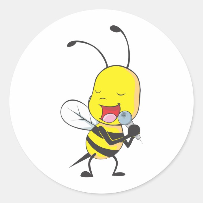 Custom Shirts : Singing Bee Shirts Classic Round Sticker | Zazzle.com