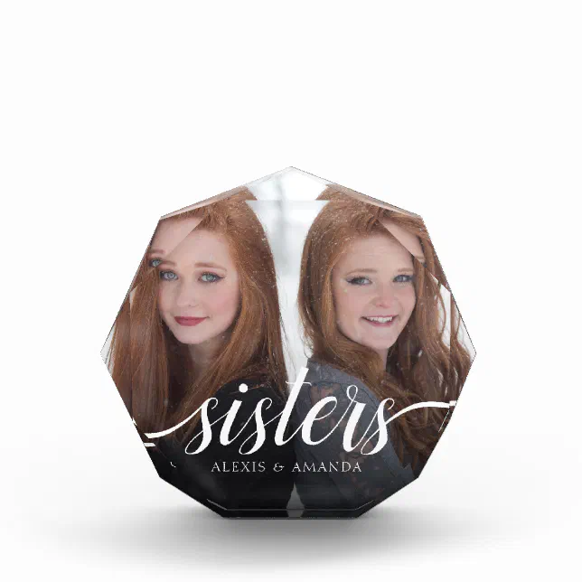 Custom Siblings Sisters Photo Handwriting | Zazzle
