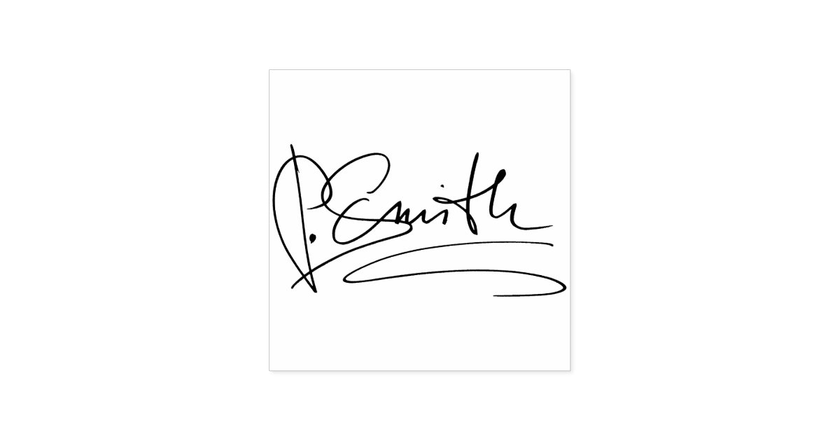 Custom Signature Personalized Rubber Stamp | Zazzle