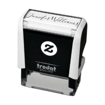 Custom Signature Personalized Self Inking Stamp | Zazzle