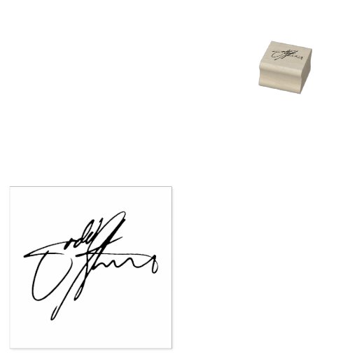 Custom Signature Rubber Stamp | Zazzle
