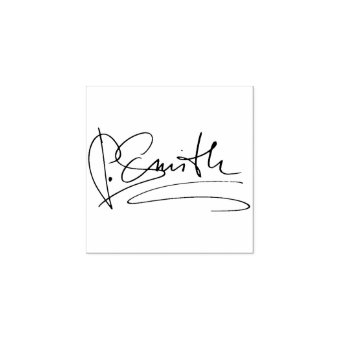 Custom Signature Rubber Stamp | Zazzle