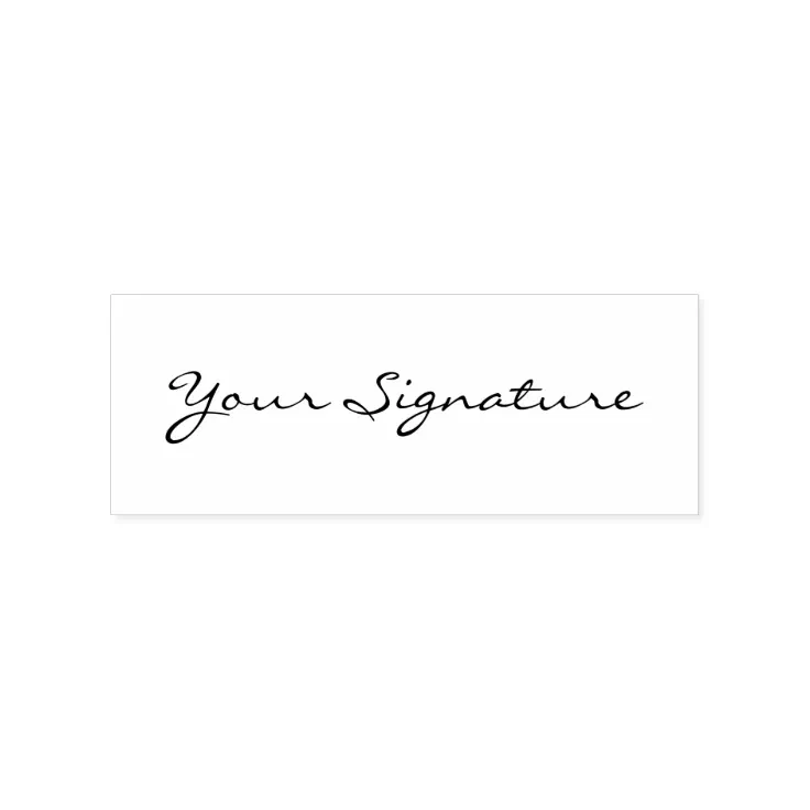 Custom Signature Stamp | Zazzle