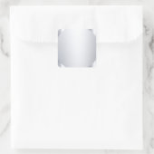 Custom Silver Look Glamorous Blank Template Square Sticker | Zazzle