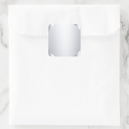 Custom Silver Look Glamorous Blank Template Square Sticker | Zazzle