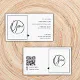 Custom Simple 2 Logos Qr Code Corporation Business Card | Zazzle