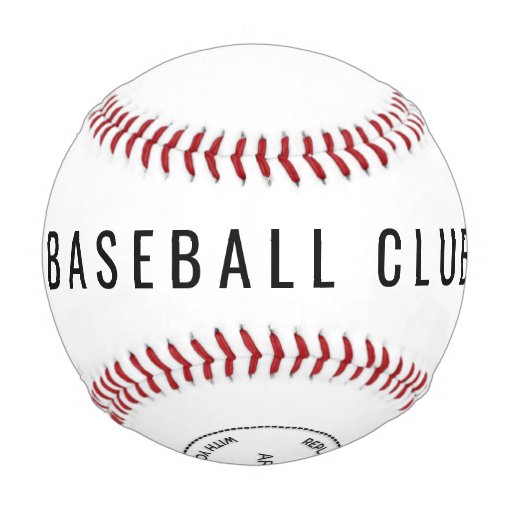 Custom Simple Baseball Club Name and Logo | Zazzle