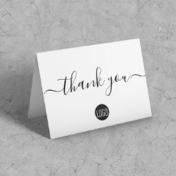 Custom simple business customer appreciation thank you card | Zazzle