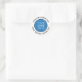 Custom Simple Business Logo Template Classic Round Sticker | Zazzle