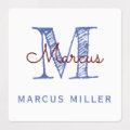 Custom Simple Childs Clothing Monogram Name Tag Kids' Labels | Zazzle