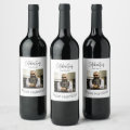 Custom Simple Funeral Celebration of Life Wine Label | Zazzle
