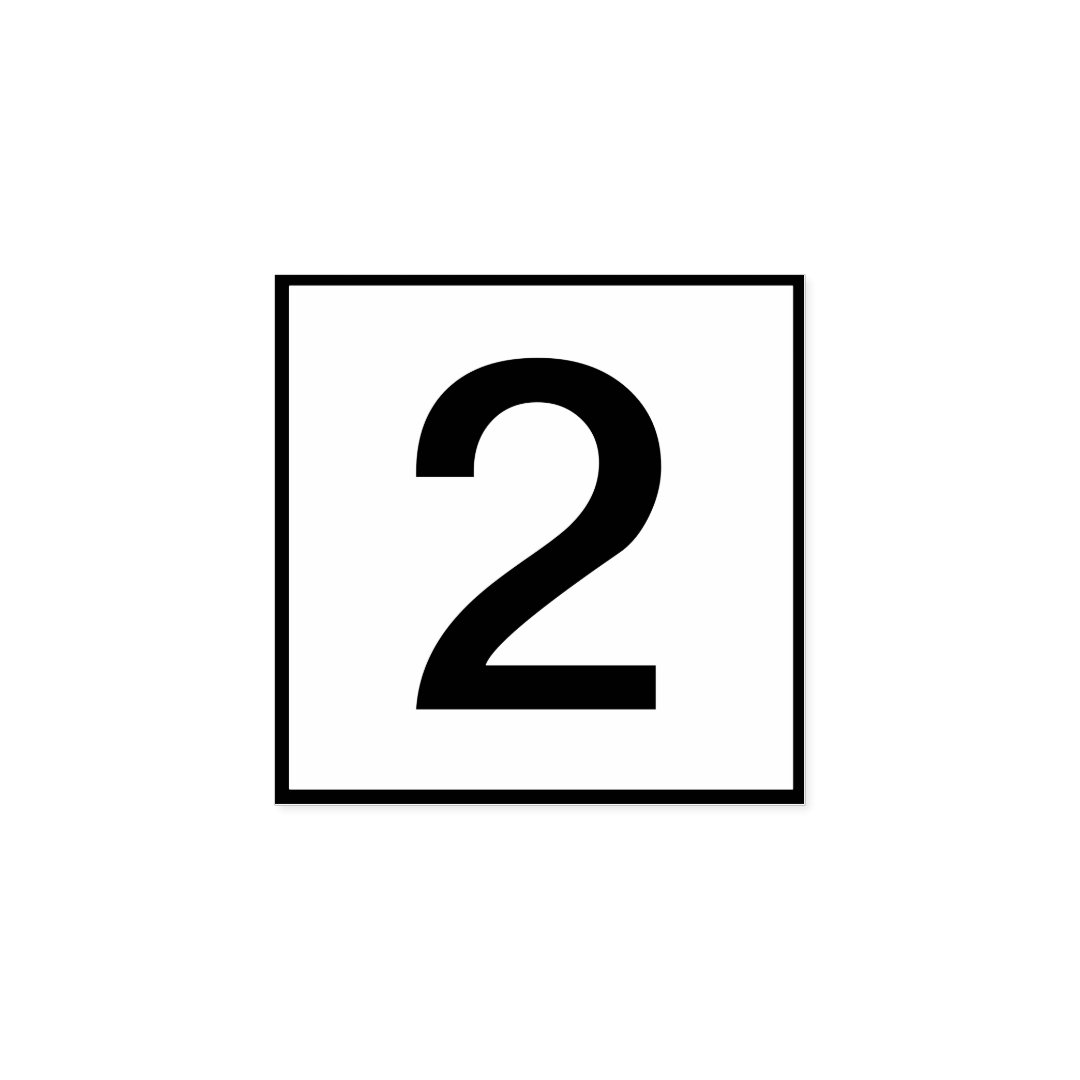 Custom Single Number Rubber Stamp | Zazzle