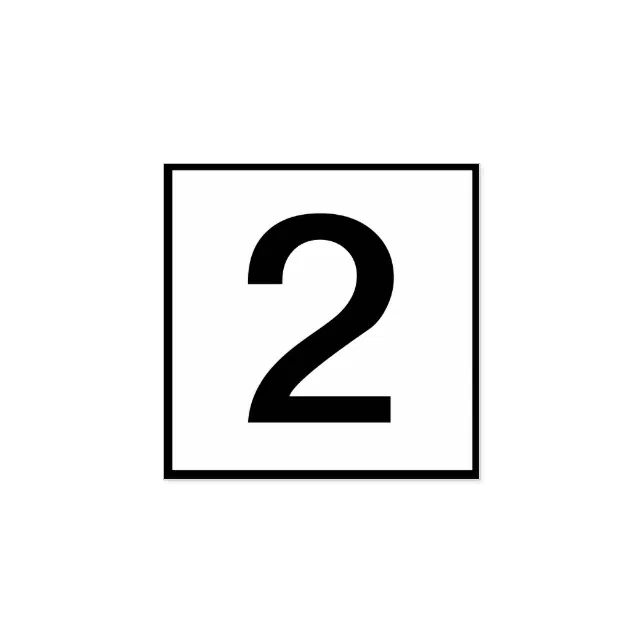 Custom Single Number Rubber Stamp | Zazzle