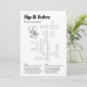 Custom Sip And Solve Wedding Crossword Invitation | Zazzle