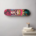 Custom Skateboard Graffiti Native American skull | Zazzle