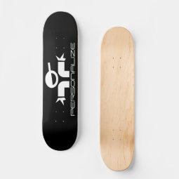 Custom skater dude logo design skateboard deck | Zazzle