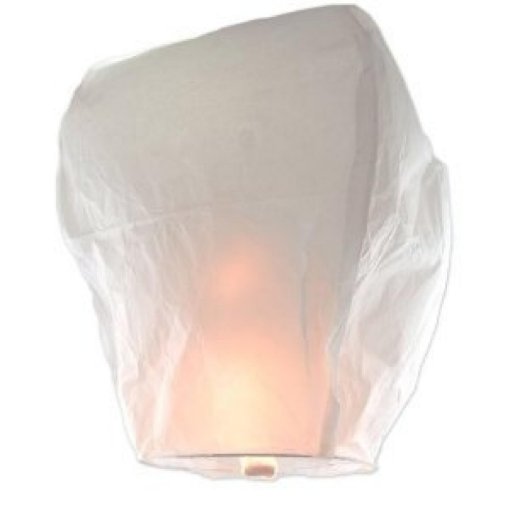 Custom Sky Lantern - White Floating Luminary | Zazzle