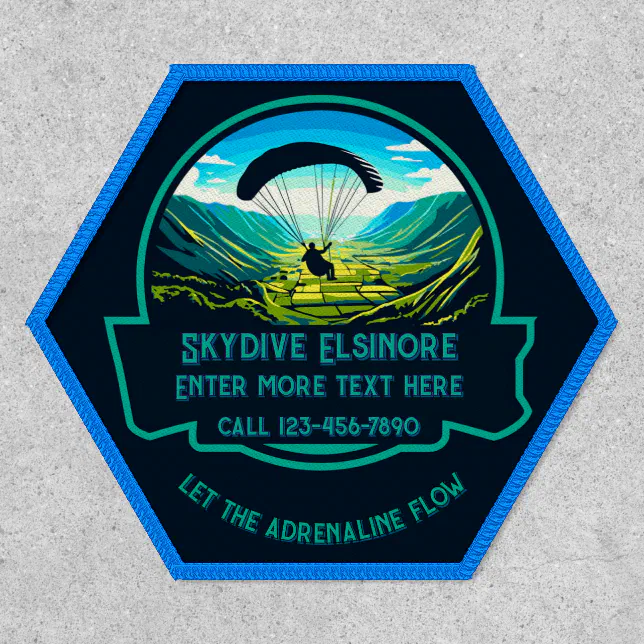 Custom SkyDiving Club or Diving Academy Patch | Zazzle
