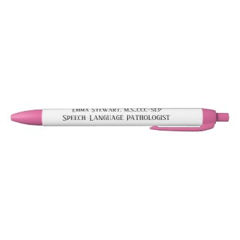 Custom SLP (Speech language pathologist) pen | Zazzle
