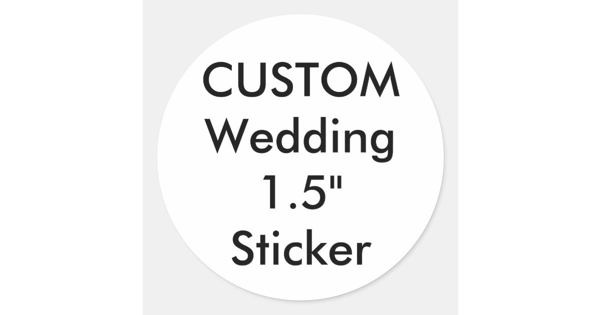 Custom Small 1.5" Round Sticker | Zazzle