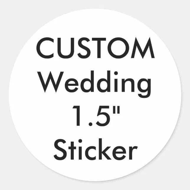 Custom Small 1.5" Round Sticker | Zazzle