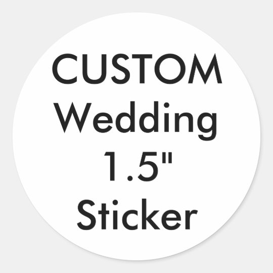 Custom Small 1.5" Round Sticker | Zazzle.com