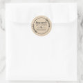 Custom Small Business Supplies Packaging Classic Round Sticker | Zazzle