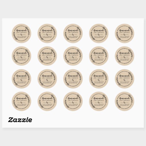 Custom Small Business Supplies Packaging Classic Round Sticker | Zazzle