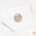 Custom Small Business Supplies Packaging Classic Round Sticker | Zazzle