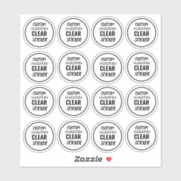 Custom Small Clear Sticker Labels | Zazzle