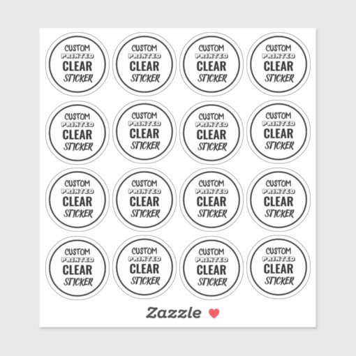 Custom Small Clear Sticker Labels | Zazzle