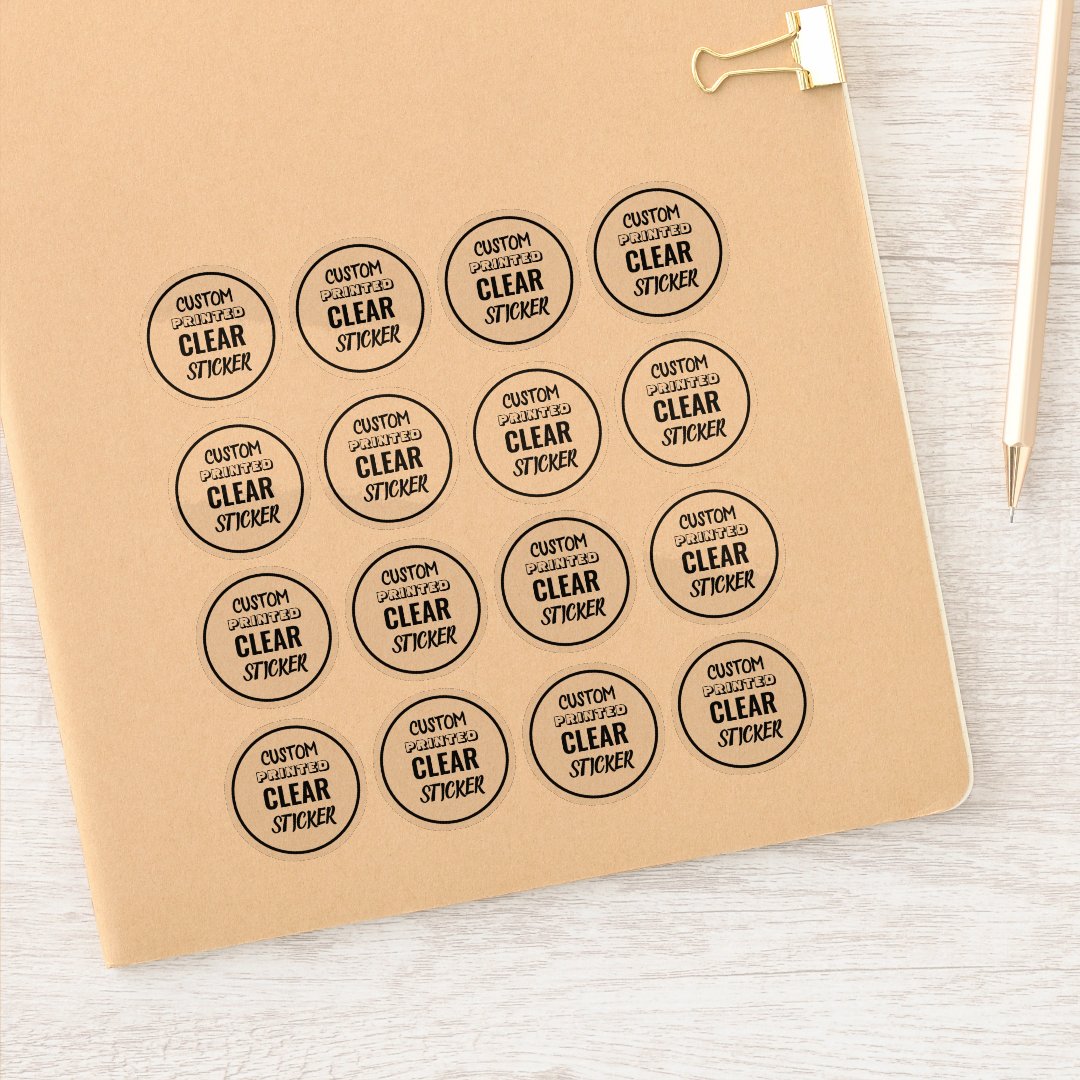 Custom Small Clear Sticker Labels | Zazzle