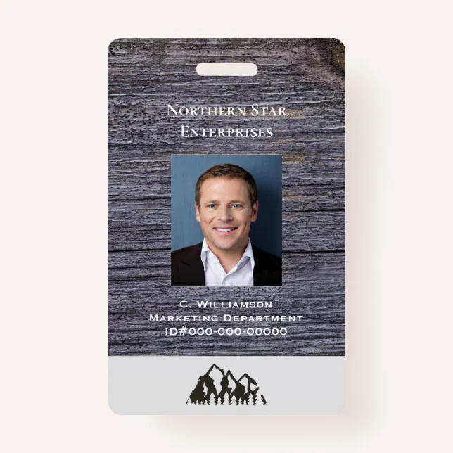 Custom Small Employee Staff Photo Id Badge | Zazzle