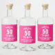 Custom small Liquor Bottle Label for 50th Birthday | Zazzle