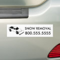 custom snow removal : snow plow truck bumper sticker | Zazzle