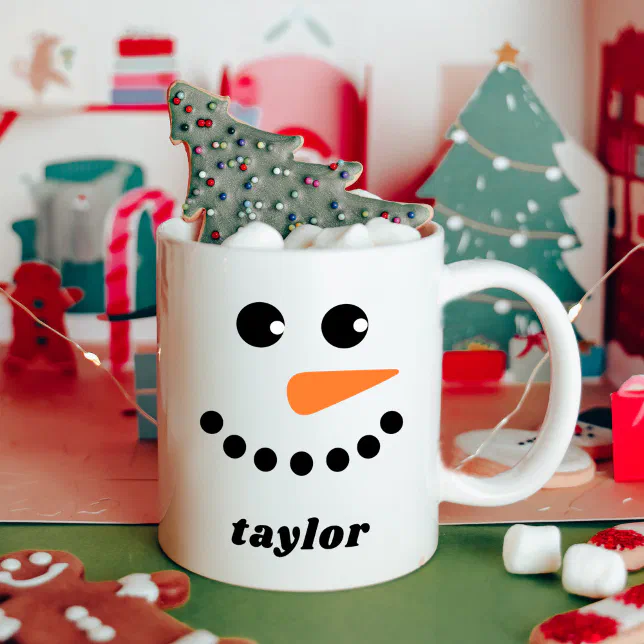 Custom Snowman Personalized Coffee Mug | Zazzle