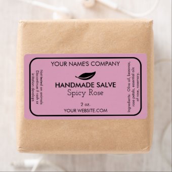 Custom Soap or Salve Labels Modern Leaf Soapmaking | Zazzle