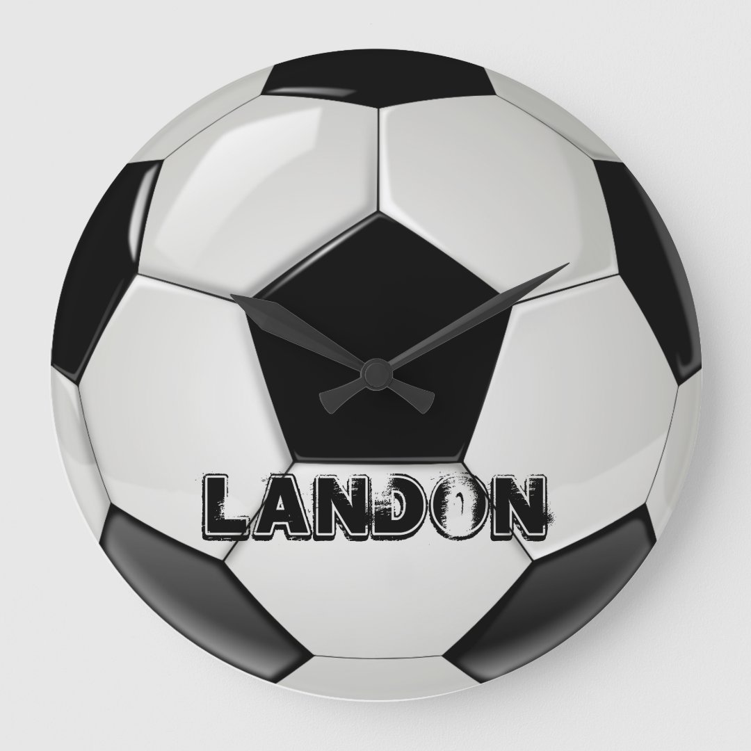 Custom Soccer Ball Clock | Zazzle