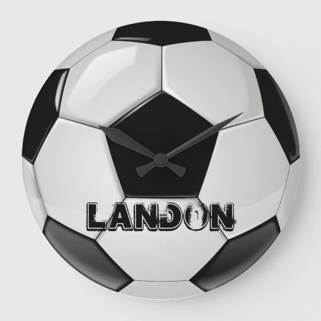 Custom Soccer Ball Clock | Zazzle