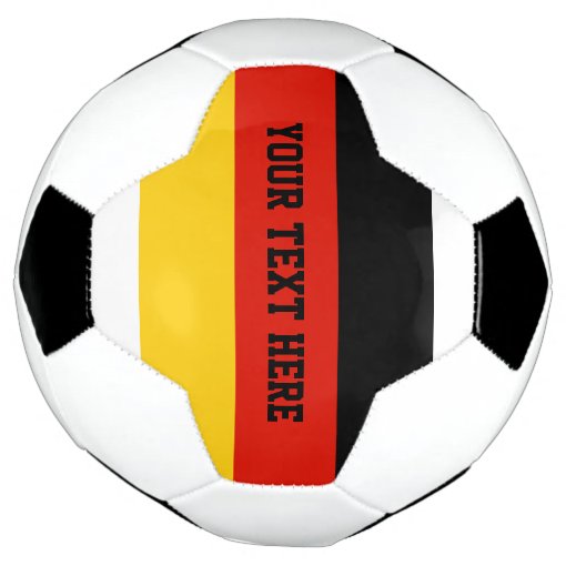 Custom soccer ball gift with flag of Germany | Zazzle