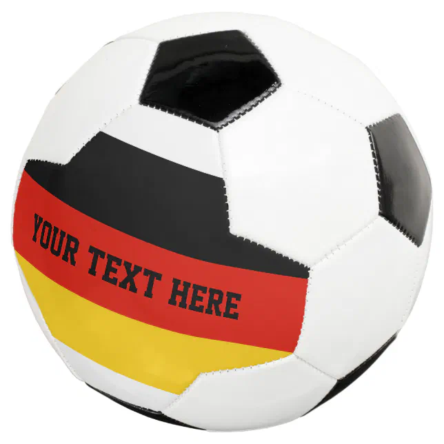 Custom soccer ball gift with flag of Germany | Zazzle